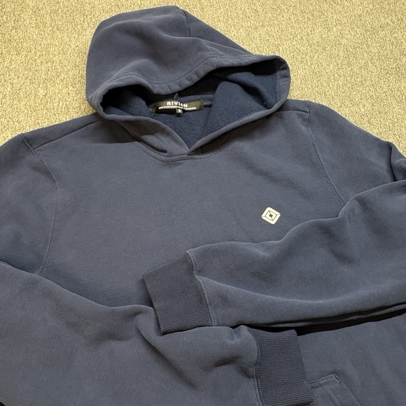 Rivian | Shirts | Rivian Compass Logo Hoodie Mens S Navy Blue Keep The ...
